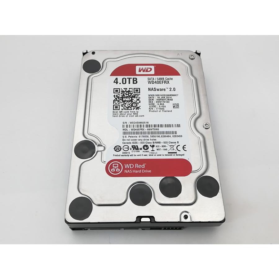 【中古】W.D. WD40EFRX WD Red 4TB/5400rpm/64MB/6Gbps【ECセンター】保証期間1週間 : じゃんぱら ...