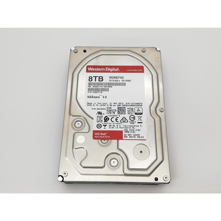 【中古】W.D. WD80EFAX WD Red 8TB/5400rpm/256MB/6Gbps【ECセンター】保証期間1週間 : じゃんぱら ...