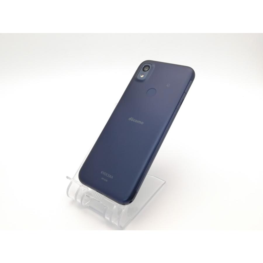 【中古】KYOCERA docomo 【SIMフリー】 あんしんスマホ KY-51B ネイビー 4GB 64GB【ECセンター】保証期間1ヶ月 ...
