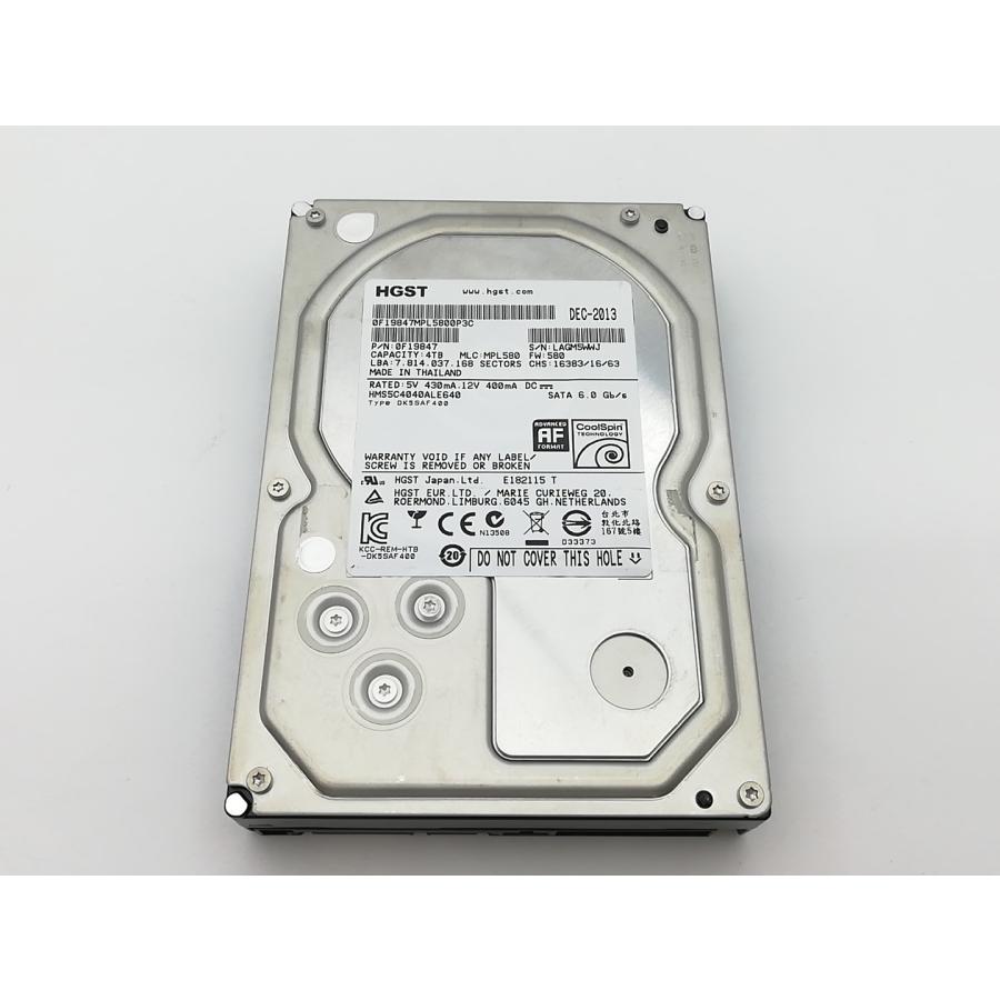 【中古】HGST HMS5C4040ALE640 4TB/CoolSpin/64MB/6Gbps【ECセンター】保証期間1週間 : じゃんぱら ...