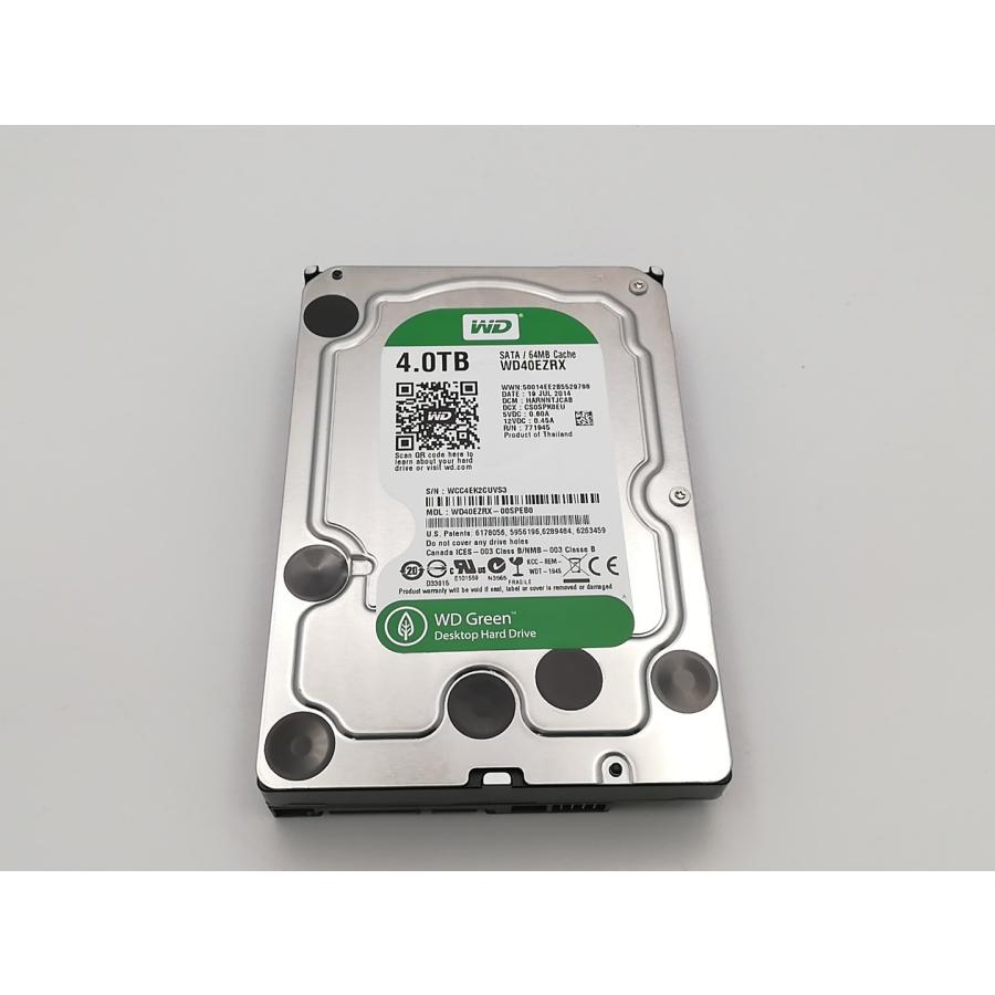 【中古】W.D. WD40EZRX WD Green 4TB/回転数可変/64MB/6Gbps【ECセンター】保証期間1週間 : じゃんぱら ...