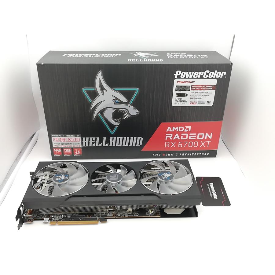 【中古】POWERCOLOR Hellhound AMD Radeon RX 6700 XT 12GB GDDR6（AXRX 6700XT ...