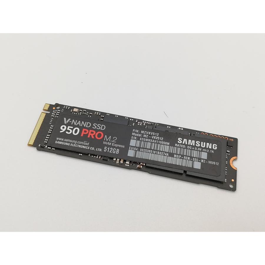 【中古】SAMSUNG 950 PRO MZ-V5P512B/IT 512GB/M.2 2280(PCIe3.0 NVMe)【ECセンター】保証期間1週間 : 108151238-222 ...