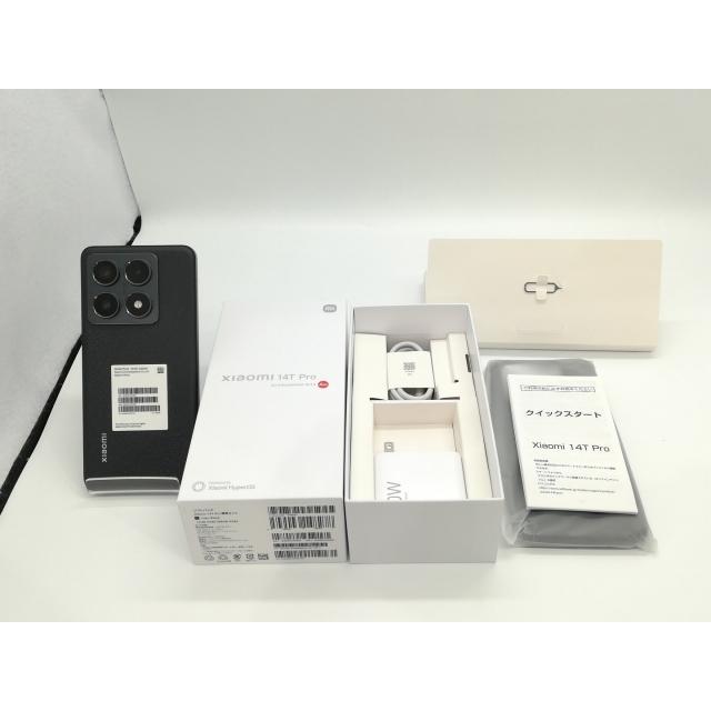 【未使用】Xiaomi SoftBank 【SIMフリー】 Xiaomi 14T Pro 12GB 256GB チタンブラック【浜松駅前】保証 ...