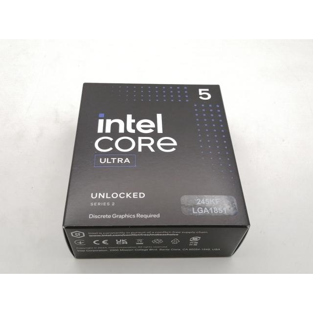 【未使用】Intel Core Ultra 5 245KF(4.2GHz) Box LGA1851/14C(P:6C/E:8C)/14T/L3 24M/PBP125W【ECセンター】保証期間1 ...
