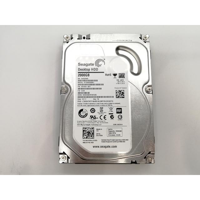 【中古】Seagate ST2000DM001 2TB/7200rpm/64MB/6Gbps【小倉駅前】保証期間1週間 : じゃんぱら ...