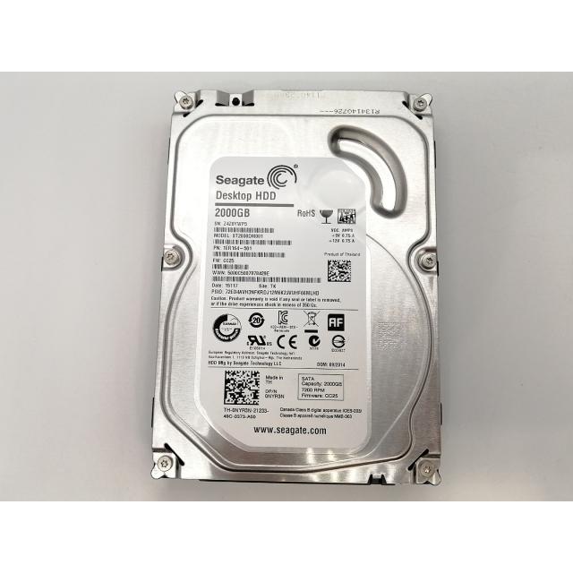 【中古】Seagate ST2000DM001 2TB/7200rpm/64MB/6Gbps【小倉駅前】保証期間1週間 : じゃんぱら ...