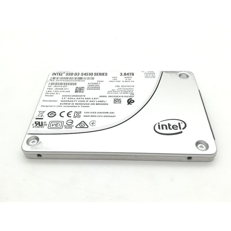 【中古】Intel SSD D3-S4510 シリーズ SSDSC2KB038T8 3.8TB/SSD/6GbpsSATA【ECセンター】保証期間1週間 : じゃんぱら Yahoo!店 ...