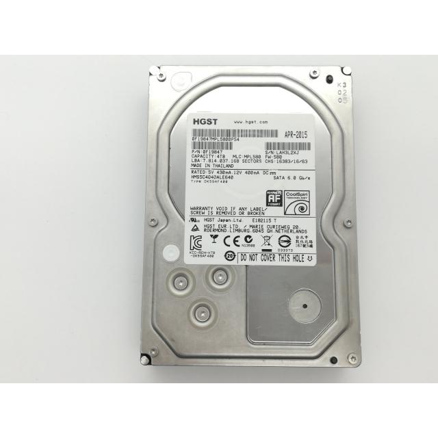 【中古】HGST HMS5C4040ALE640 4TB/CoolSpin/64MB/6Gbps【日本橋3】保証期間1週間 : じゃんぱら ...