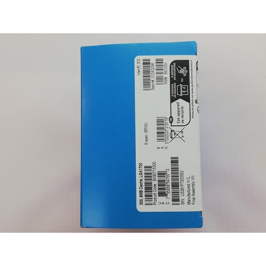 【未使用】Intel Intel 300(3.9GHz) Box LGA1700/2C/4T/L3 6MB/UHD 710/PBP46W【秋葉 ...