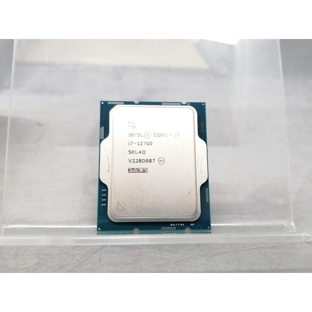 【中古】Intel Core i7-12700(2.1GHz) Bulk LGA1700/12C(P:8C/E:4C)/20T/L3 25M/UHD770/PBP65W【秋葉2号】保証期間1 ...