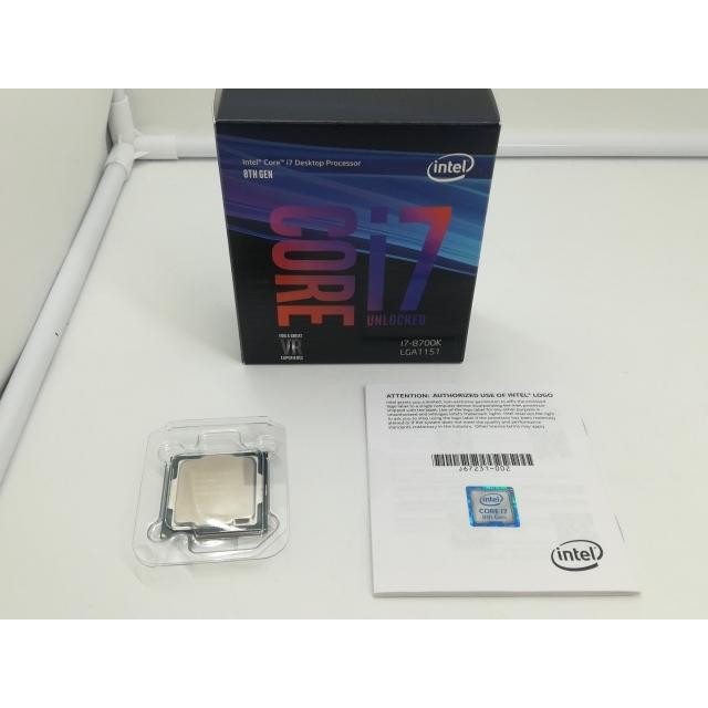【中古】Intel Core i7-8700K (3.7GHz/TB:4.7GHz) BOX LGA1151/6C/12T/L3 12M ...