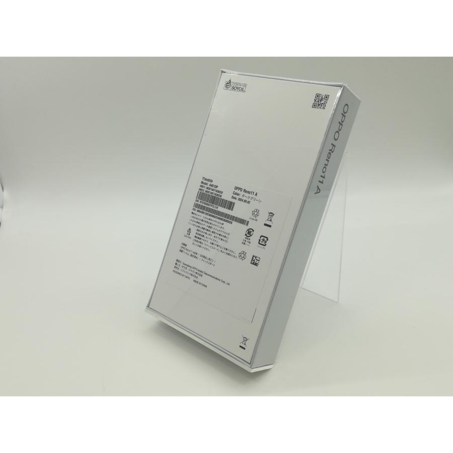 【未使用】Oppo ymobile 【SIMフリー】 OPPO Reno11 A ダークグリーン 8GB 128GB【福岡筑紫】保証期間3ヶ月 ...