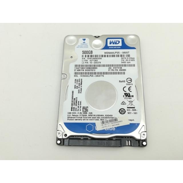 【中古】W.D. WD5000LPVX 500GB/5400rpm/6GbpsSATA/7mm/8M【福岡筑紫】保証期間1週間 : じゃんぱら ...