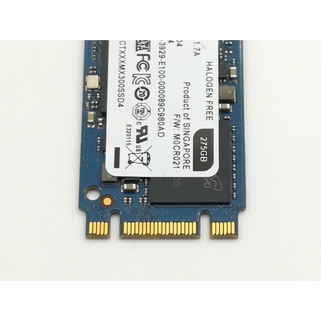 【中古】Crucial MX300(CT275MX300SSD4) 275GB/M.2 2280(SATA)/TLC【福岡筑紫】保証期間1週間 ...