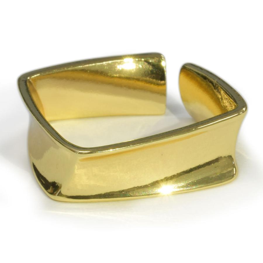 指輪 オープンリング スクエア 25号 レディース指輪 可愛い ゴージャス 軽量 シンプル リング ゴールド : JANRI通販 - 通販 ...