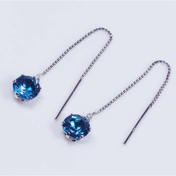 PT 1ct ロンドンブルートパーズ ピアス ラウンド プラチナ アメリカン チェーン 11月誕生石 : Japan Gold Jewelry - 通販 - Yahoo!ショッピング