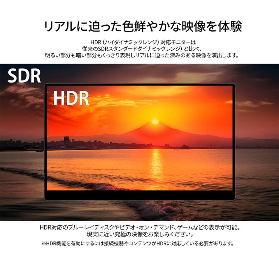 JAPANNEXT 14インチ IPSパネル搭載 4K(3840x2160)解像度 モバイルモニター JN-MD-IPS140UHDR USB Type-C miniHDMI HDR400相当 ...