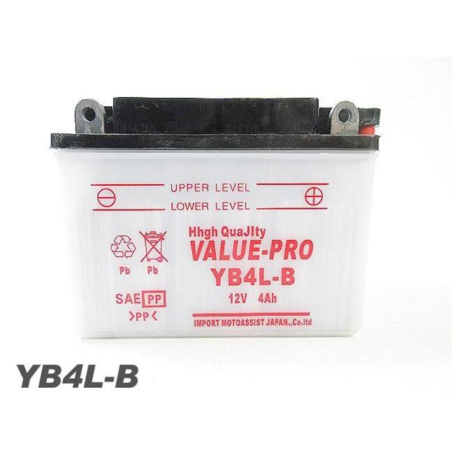 YB4L-B 開放型バッテリー ValuePro / 互換 FB4L-B スペイシー50 タクティ50 タクト リーダー[AF03 ...