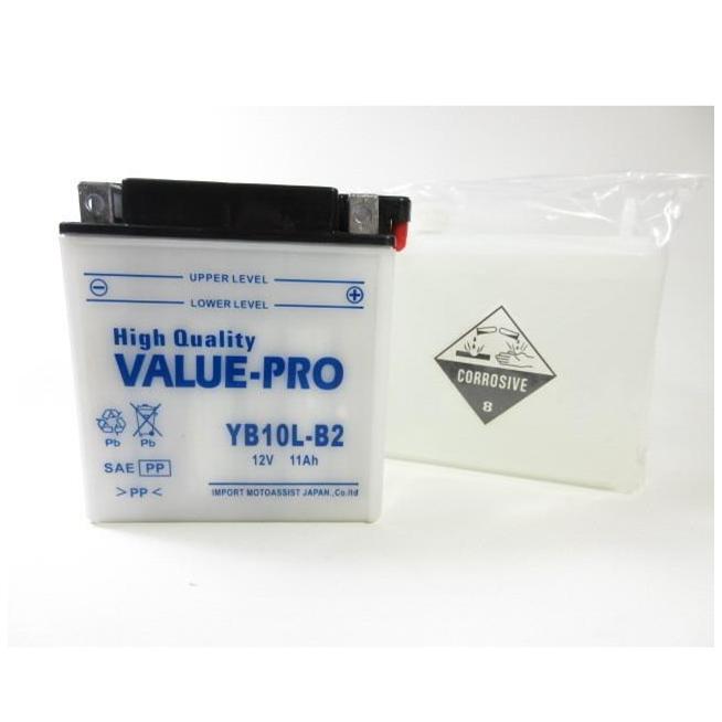 YB10L-B2 開放型バッテリー ValuePro / 互換 FB10L-B2 GSX400Xインパルス[GK71] GSX400F ...