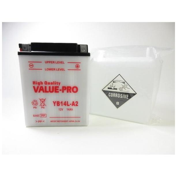 YB14L-A2 開放型バッテリー ValuePro / 互換 FB14L-A2 GM14Z-3A DB14L-A2 ドゥカティ 350 ...