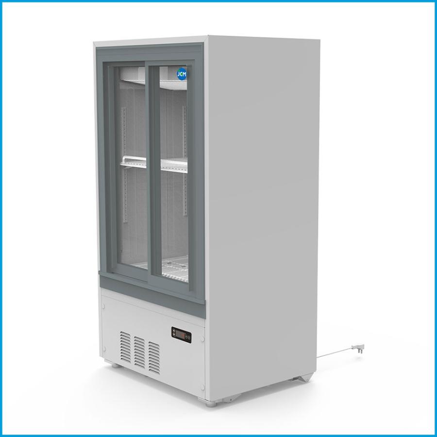 JCM 箱型冷蔵ショーケースJCMS-125B 冷蔵ショーケース 箱型 小型 冷蔵庫 ショーケース スライド扉 キュービックタイプ :JCMS ...