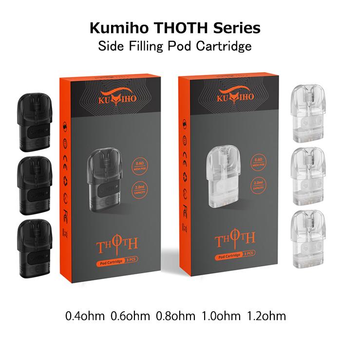 Kumiho THOTH Series Side Filling Pod Cartridge 3ml 交換 ポッド カートリッジ 3個入り ...
