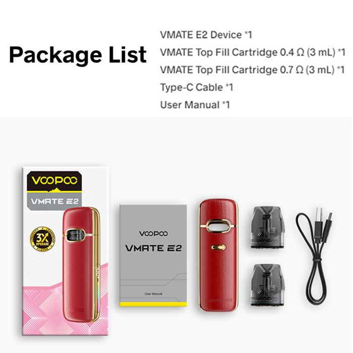 VOOPOO VMATE E2 Pod System Kit キャップ付き 1500mAh 30W 3ml 電子タバコ VAPE : vmatee-e2 : 電子タバコ専門JCTヤフー店 ...