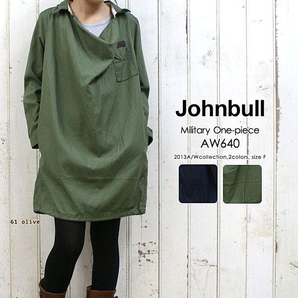 Johnbull Johnbull(ジョンブル/Ladies) ミリタリーワンピース(AW640) 2013A/W新作≡送料無料≡ ...