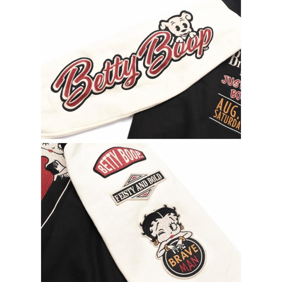 【2024秋冬新作】ブレイブマン × ベティブープ BETTY BOOP コラボ スタジャン ベティー 総刺繍 リバーシブルスタジャン BBB-2462 : bbb-2462 : ジーンズ ...