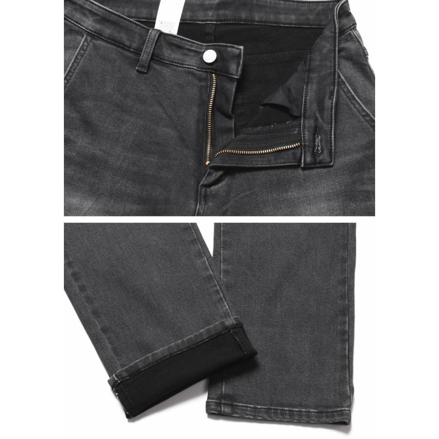 EDWIN（エドウィン） EDWIN 403 WARM FLEX ウォームフレックス[暖] 裏起毛 スラッシュポケット ストレッチ ストレート ジーンズ ブラックデニム E43FSW ...