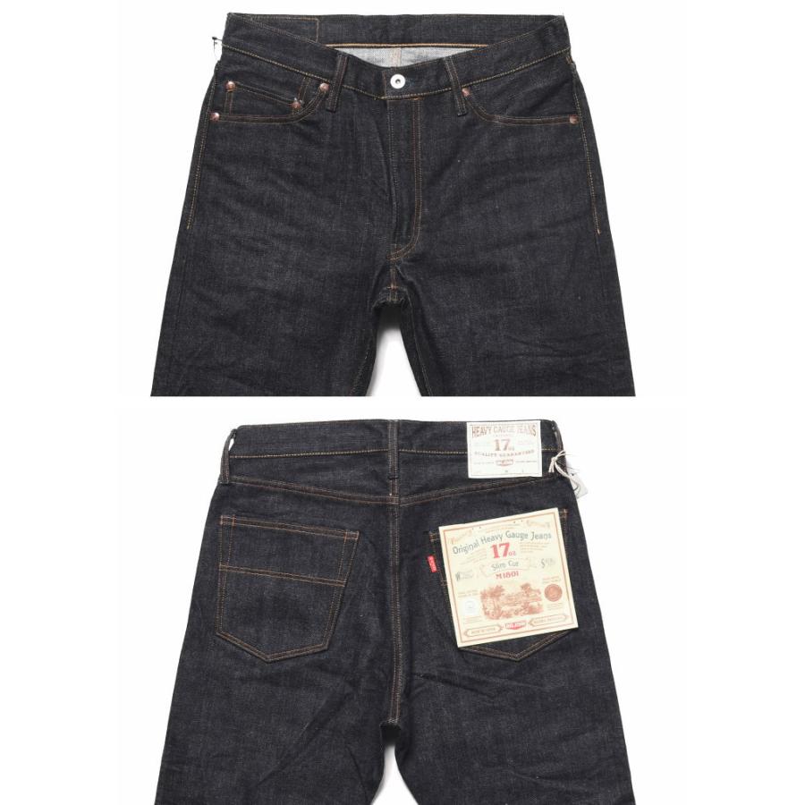 Big John BIG JOHN ビッグジョン 17oz Heavy Gauge Jeans Slim 17オンス ヘビーゲージ セルビッジ ジーンズ スリム ワンウォッシュ M1801 ...