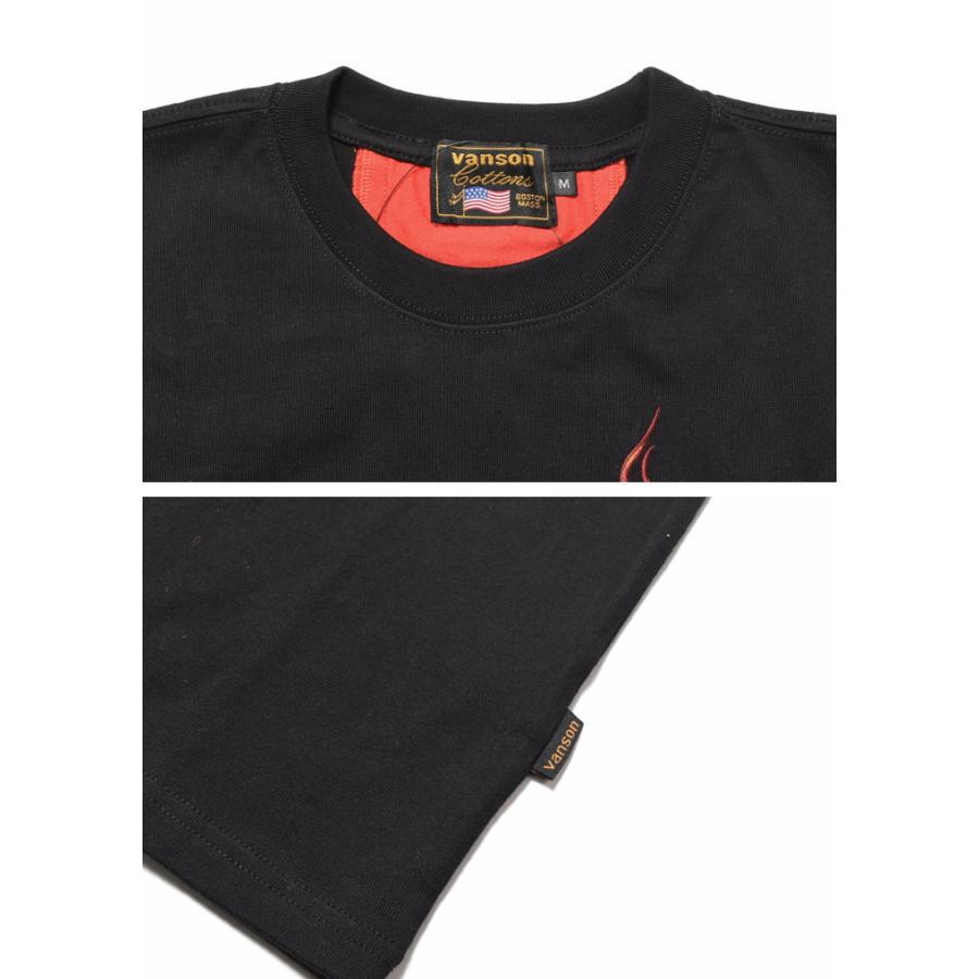 バンソン VANSON Tシャツ ファイヤースカル エンブレム 刺繍プリント 縦ライン切替 半袖Tシャツ NVST-2306 : nvst-2306 : ジーンズファースト駒込店!! - 通販 ...