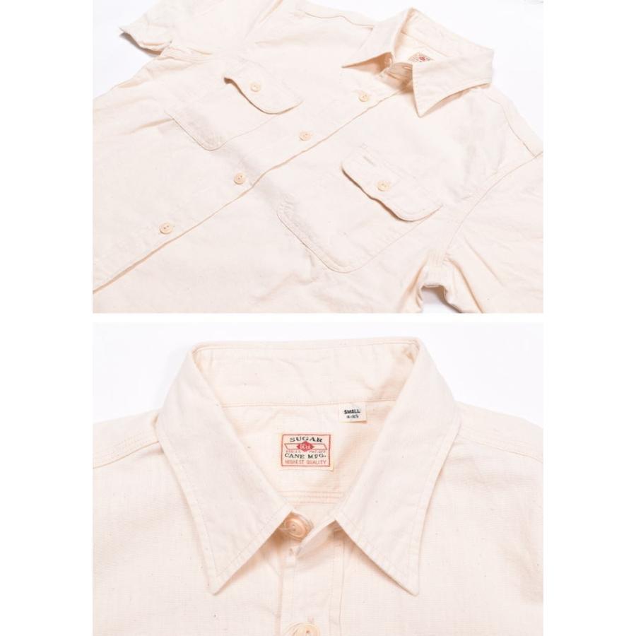 SUGAR CANE 【再入荷】シュガーケーン メンズ ホワイトシャンブレー