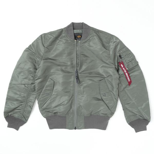 Alpha Industries ALPHA アルファ MA1 TA0414 L-2B Model フライトナイロンジャケット TIGHT FIT ミリタリージャケット、ブルゾン ...