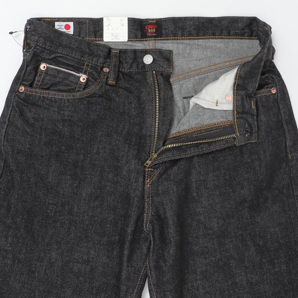 EDWIN（エドウィン） 505Z ワイドストレート 505 ニュービンテージ メンズ ジーンズ エドウイン E50540 101 Black denim ブラック 日本製 : JEANS ネ ...