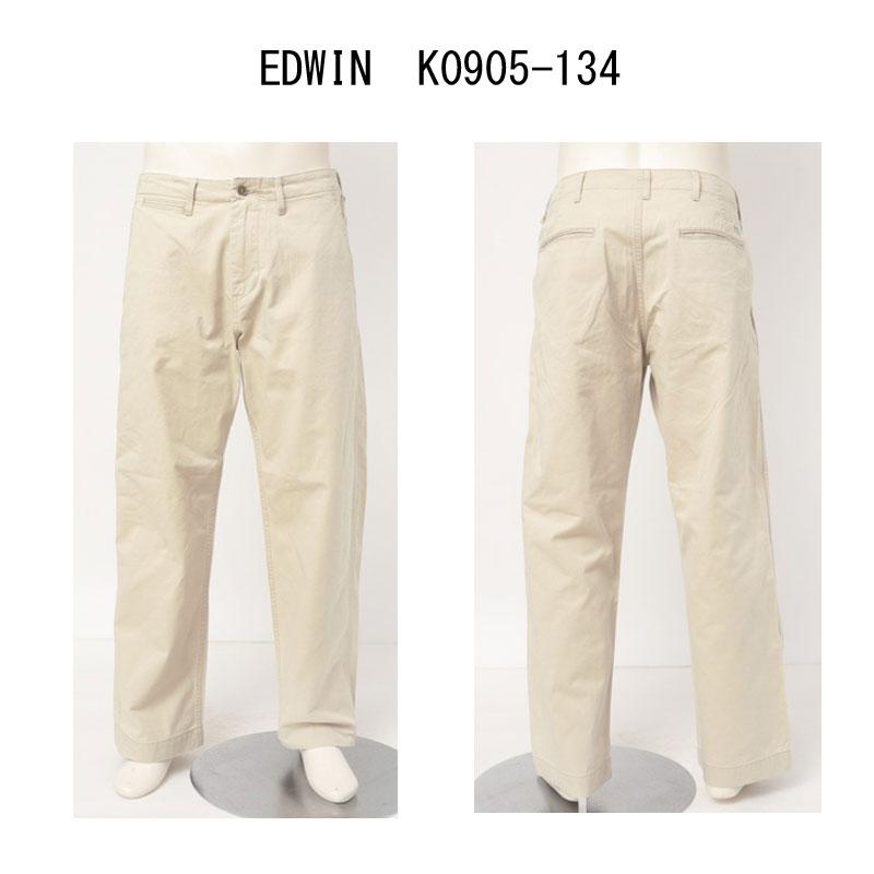 10％OFF EDWIN(エドウィン) K0905 ワイドチノ ストレート トラウザー ビンテージチノ : k0905 : JEANS ネシ - 通販 - Yahoo!ショッピング
