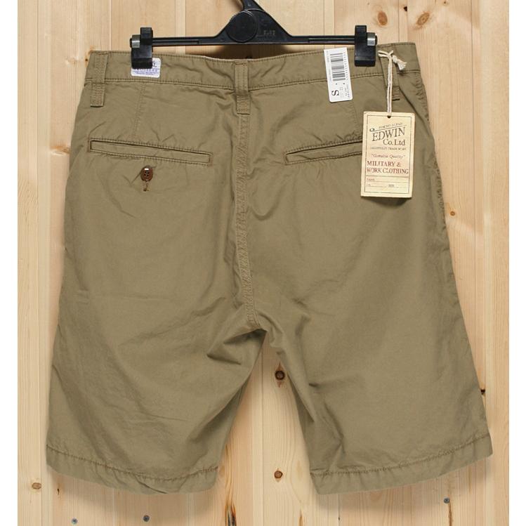 EDWIN 20%OFF/EDWIN K5901 CHINO SHORTS K5901-114(KHAKI) ミリタリーチノショート ...