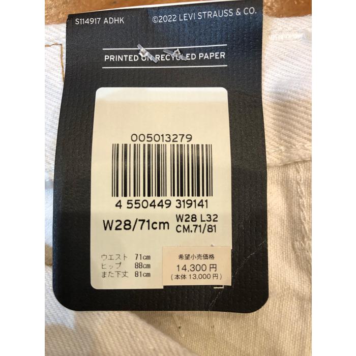 Levi's（リーバイス） Big E Red Tab 501 LEVI'S ORIGINAL 00501-3279 オフホワイト キナリ ...