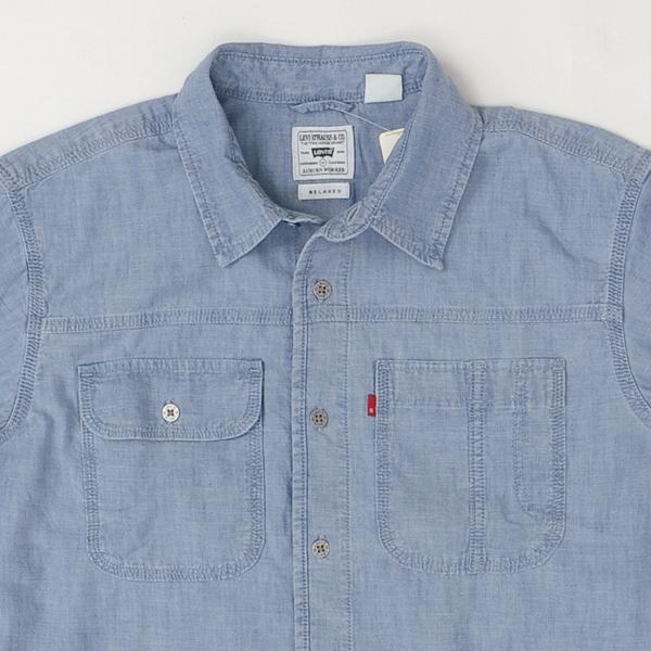 Levi's LEVI'S リーバイス a7224-00 ワークシャツ トップス シャツ メンズ 長袖 デニム ロングスリーブ : JEANS ...
