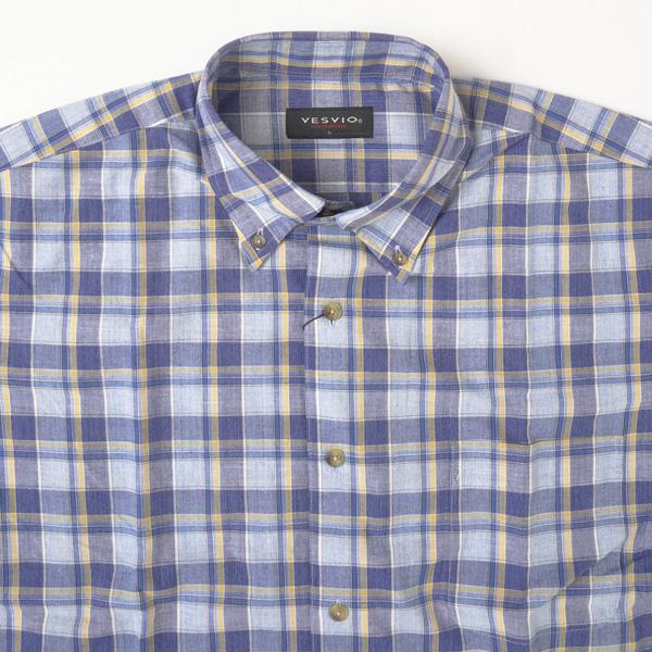 ベスビオ(VESVIO) 半袖シャツ、VM16-5104 半袖ボタンダウン チェック シャツ : JEANS ネシ - 通販 - Yahoo!ショッピング