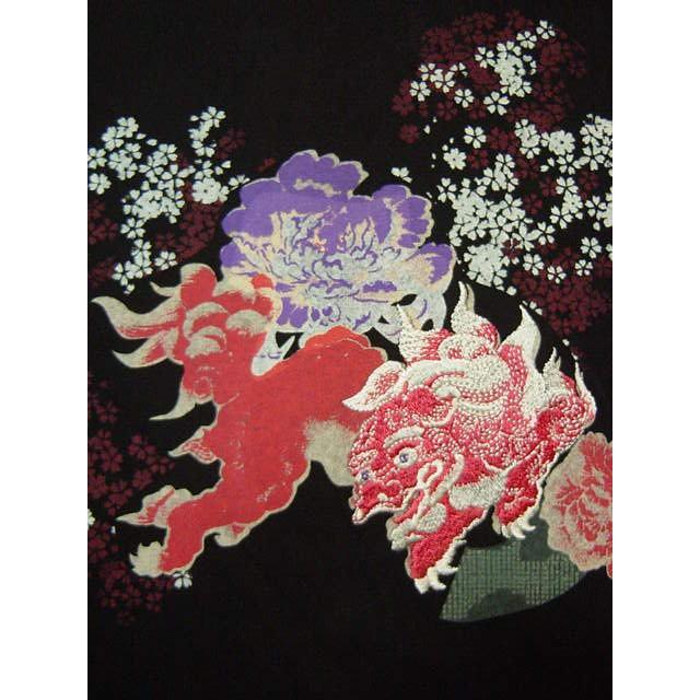 SHUIP シュイップ 和柄テープ付き 獅子 刺繍 花柄 半袖Tシャツ 限定生産 M2060 : ジーンズ&カジュアル ロック - 通販 ...