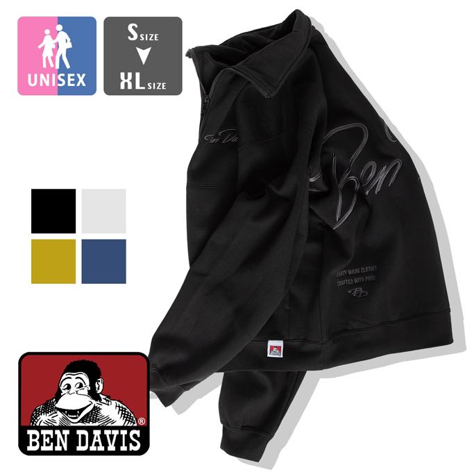 BEN DAVIS 【SALE!!】 ベンデイビス BIG SCRIPT HEAVY SWEAT HALF ZIP ビッグスクリプト ヘビー ...