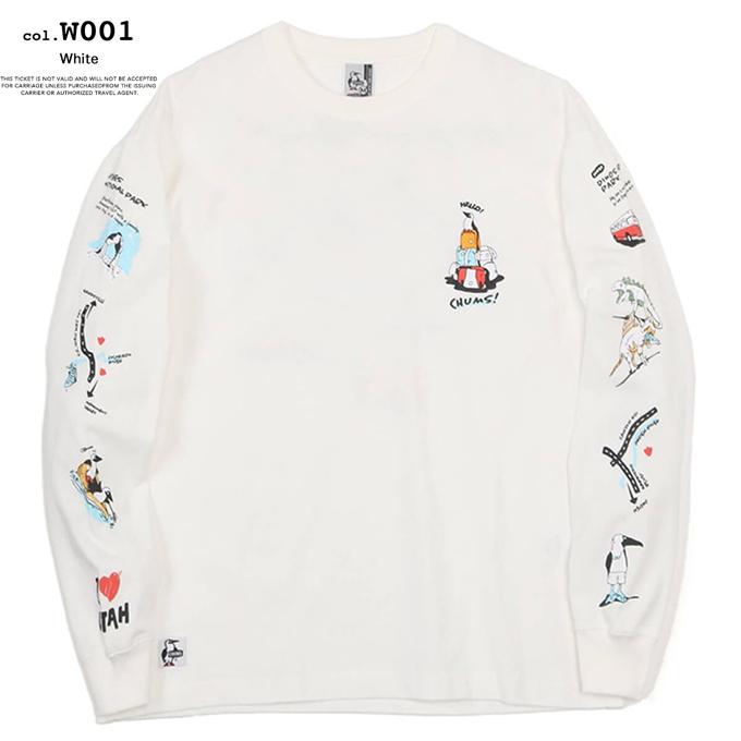 CHUMS チャムス Oversized Utah Tours L/S T-Shirt オーバーサイズドユタツアーロングスリーブTシャツ ...