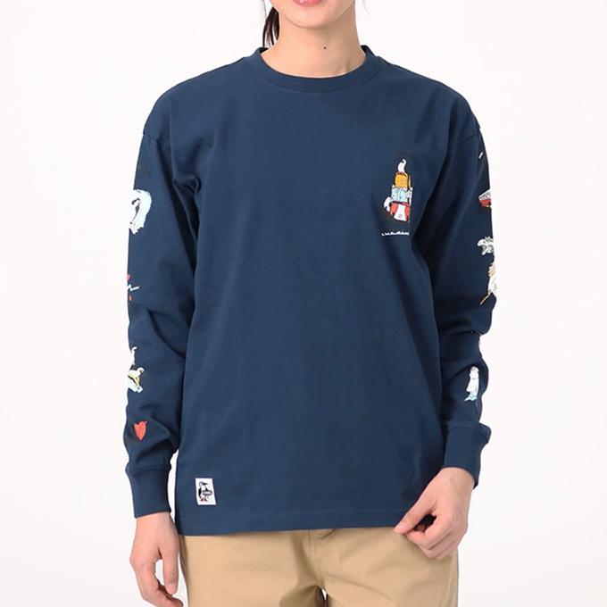 CHUMS チャムス Oversized Utah Tours L/S T-Shirt オーバーサイズドユタツアーロングスリーブTシャツ ...