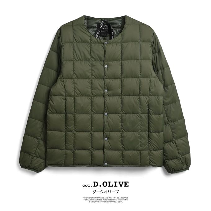 TAION（タイオン） MEN ベーシック クルーネック ボタン インナー