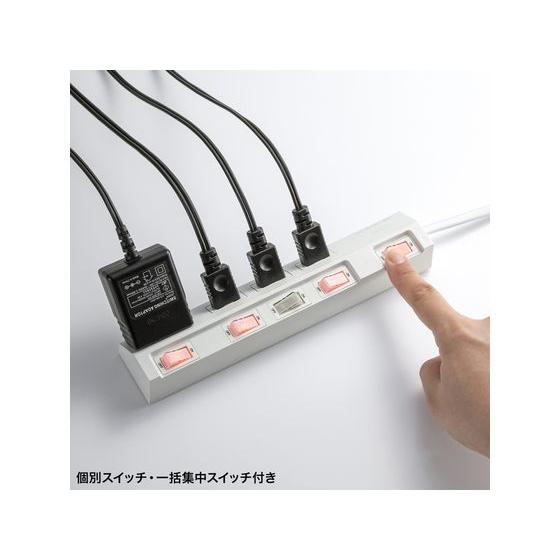 SANWA SUPPLY 【お取り寄せ】サンワサプライ 節電タップ 2P 4個口 1m ホワイト TAP-S29-1W : JetPrice - 通販 - Yahoo!ショッピング