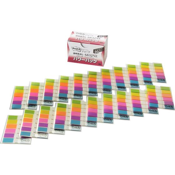 3M/ポストイット ジョーブ パワーパック 透明見出し/6832NE :B99976:JetPrice - 通販 - Yahoo!ショッピング