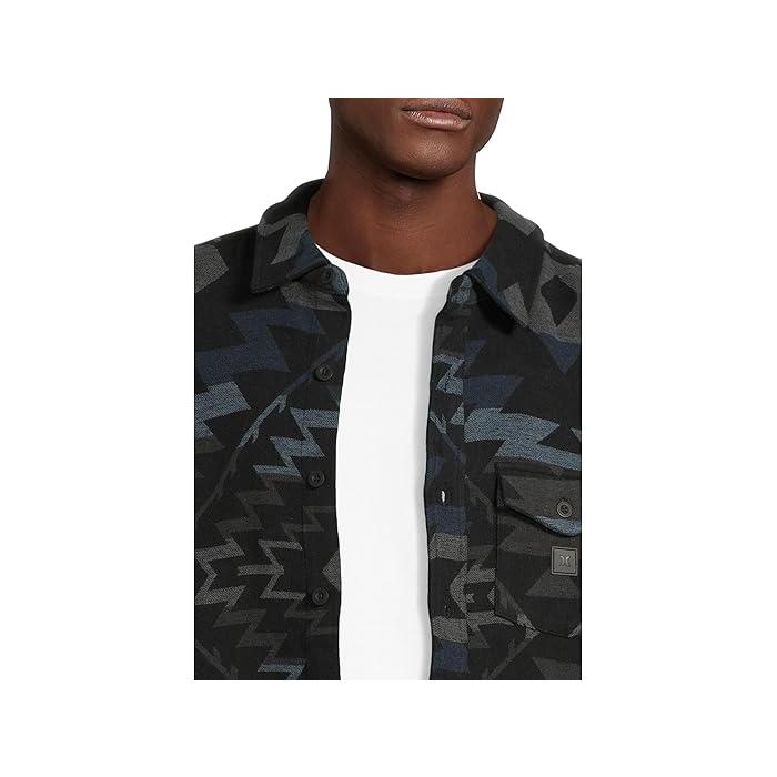 (取寄) ハーレー メンズ サンタ クルス ジャカード ロング スリーブ Hurley men Santa Cruz Jacquard Long Sleeve Black Hurley（ハーレー） (取寄) メンズ サンタ クルス ジャカード ロング