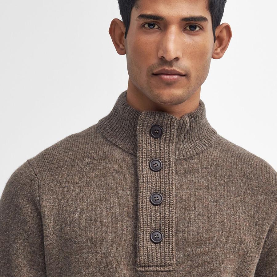 Barbour（バブアー） (取寄) メンズ パッチ ハーフ-ジップ セーター